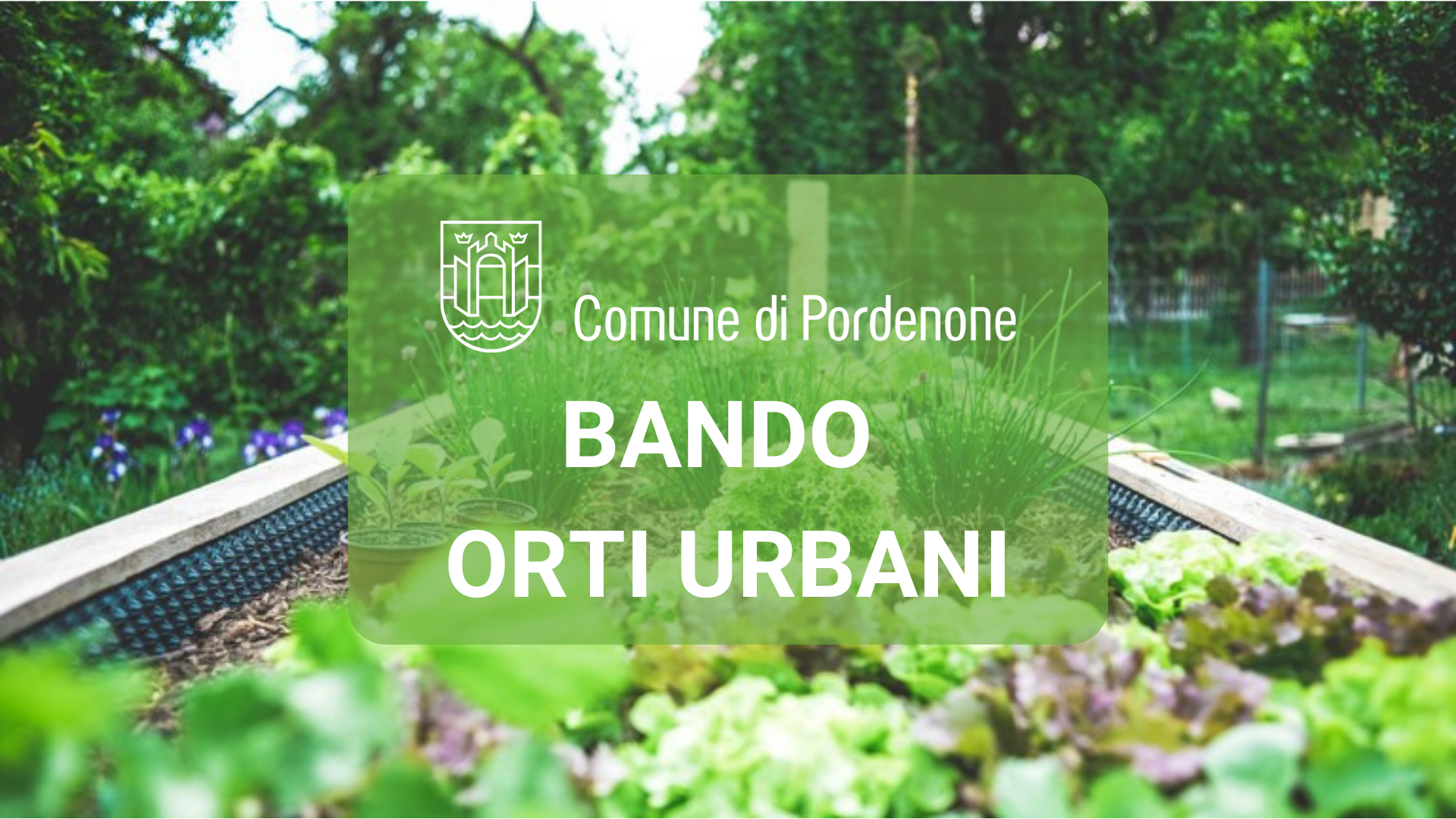 Bando per l'assegnazione di orti urbani — Comune di Pordenone - Sito ...
